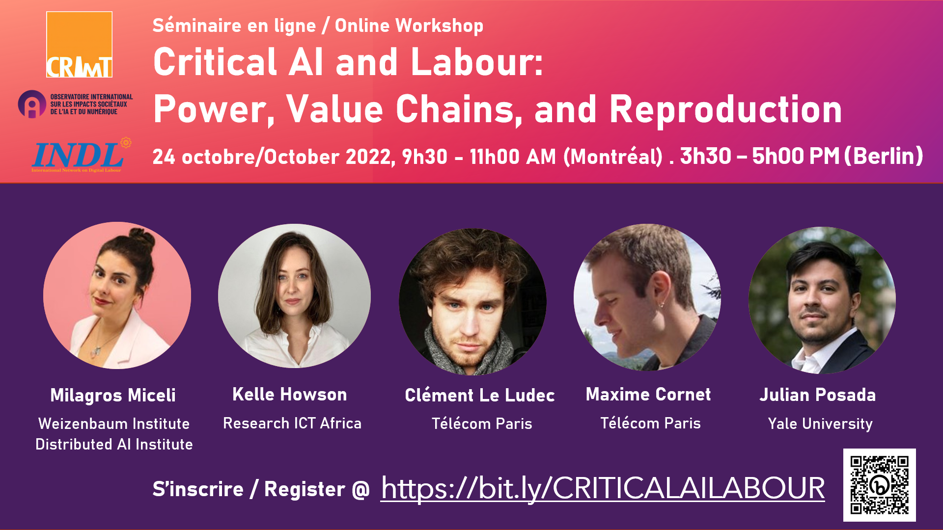 WORKSHOP: CRITICAL AI AND LABOUR: POWER, VALUE CHAINS, AND REPRODUCTION ...
